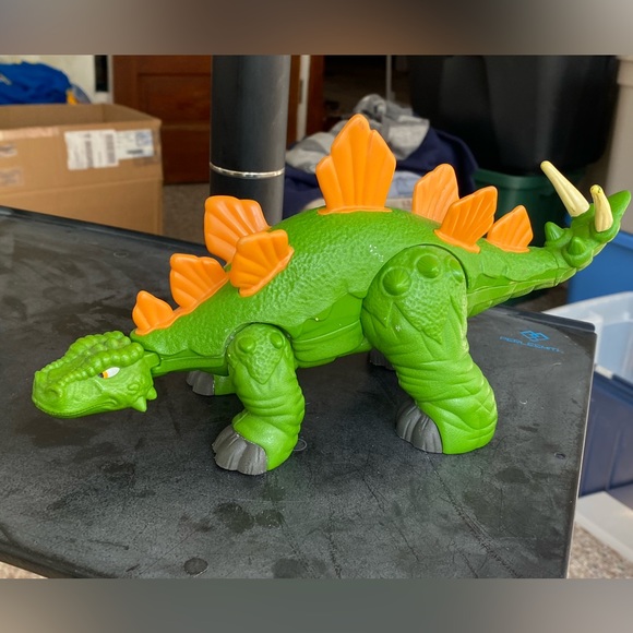 Toys | Fisherprice Imaginext Stegosaurus Dino Dinosaur Green W Orange ...